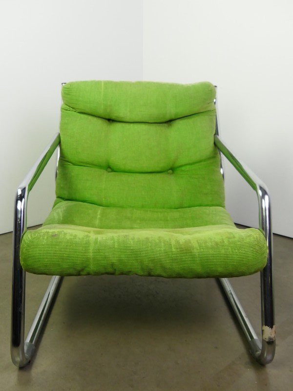 Vintage groene zetel - Kringwinkel