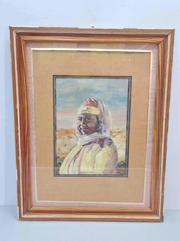 Expressief portret van een vrouw uit het Midden-Oosten - 1901 - Kringwinkel