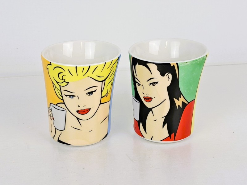 Set Senseo popart-mokken – Douwe Egberts, Nederland, ca. 2005 ...