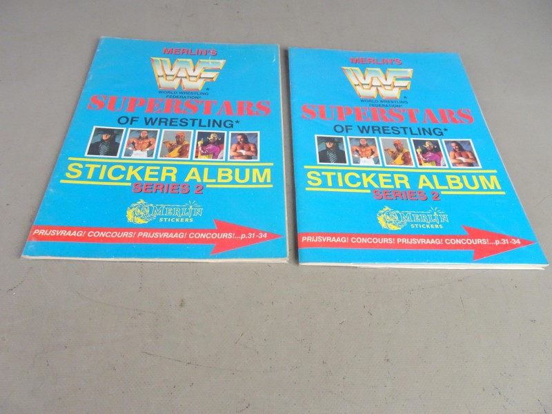 2 Merlin's WF superstars sticker album series 2 - Kringwinkel