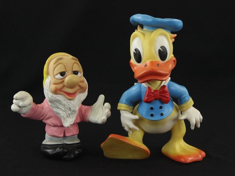 Donald Duck en Sleepy van Sneeuwwitje - Walt Disney productions made in ...