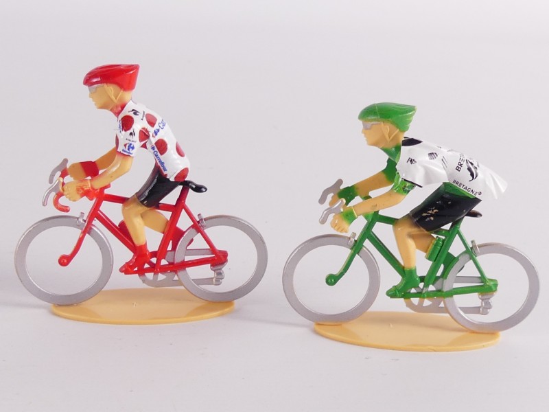 Miniatuur plastic racefietsjes (38 stuks) - Kringwinkel