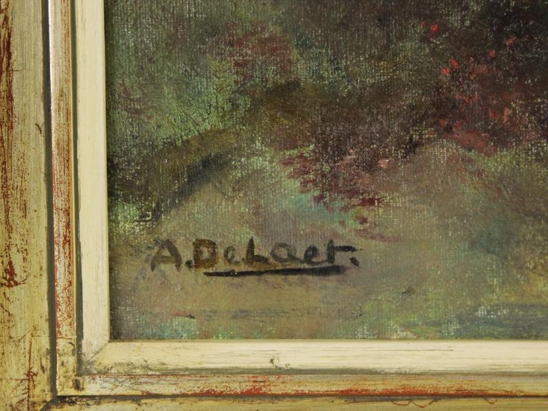 Groot schilderij 'Heide' - Aloïs De Laet (1866-1949) - Kringwinkel