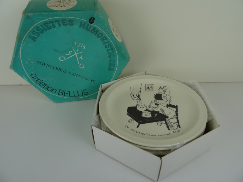 Humoristische borden Jean Bellus - Kringwinkel