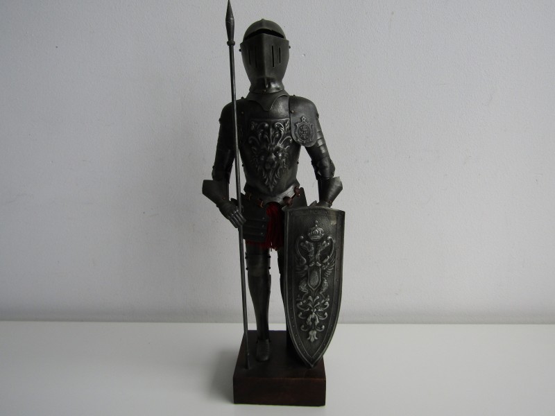 Beeld: Middeleeuwse Ridder, Handgemaakt - Kringwinkel