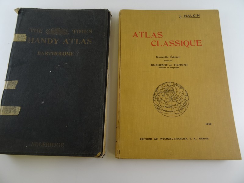 2 atlassen jaren '30 Frans en Engels - Kringwinkel