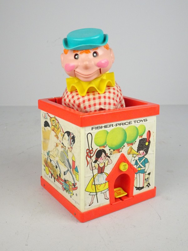 Vintage toy: 1970 Fisher-Price Jack in the Box Puppet. - Kringwinkel