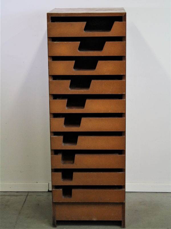 Vintage design ladenkast - 10 schuiven - Kringwinkel