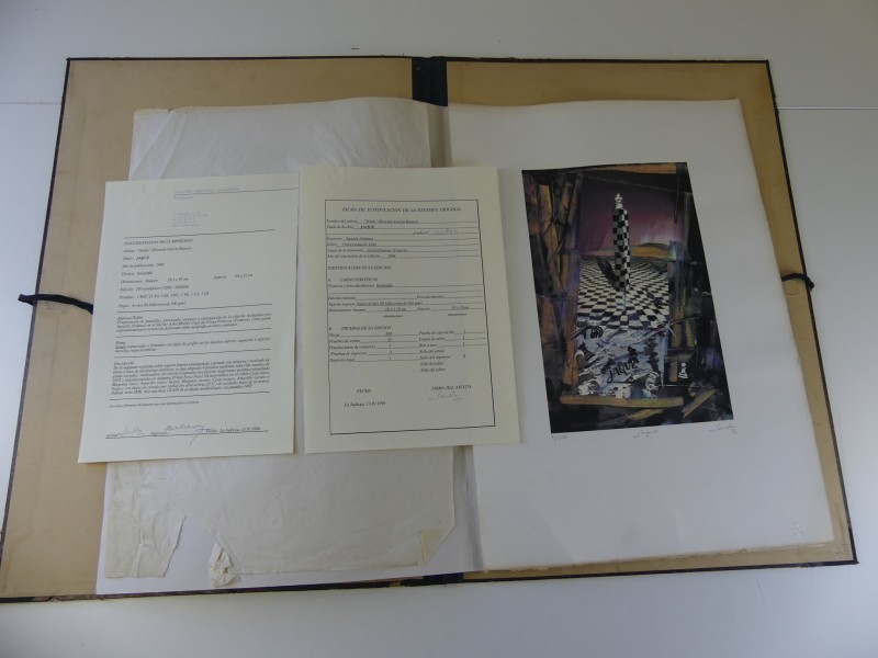 Vintage gelimiteerde Serigraph 'Jaque' - Sendo 1996 - Kringwinkel